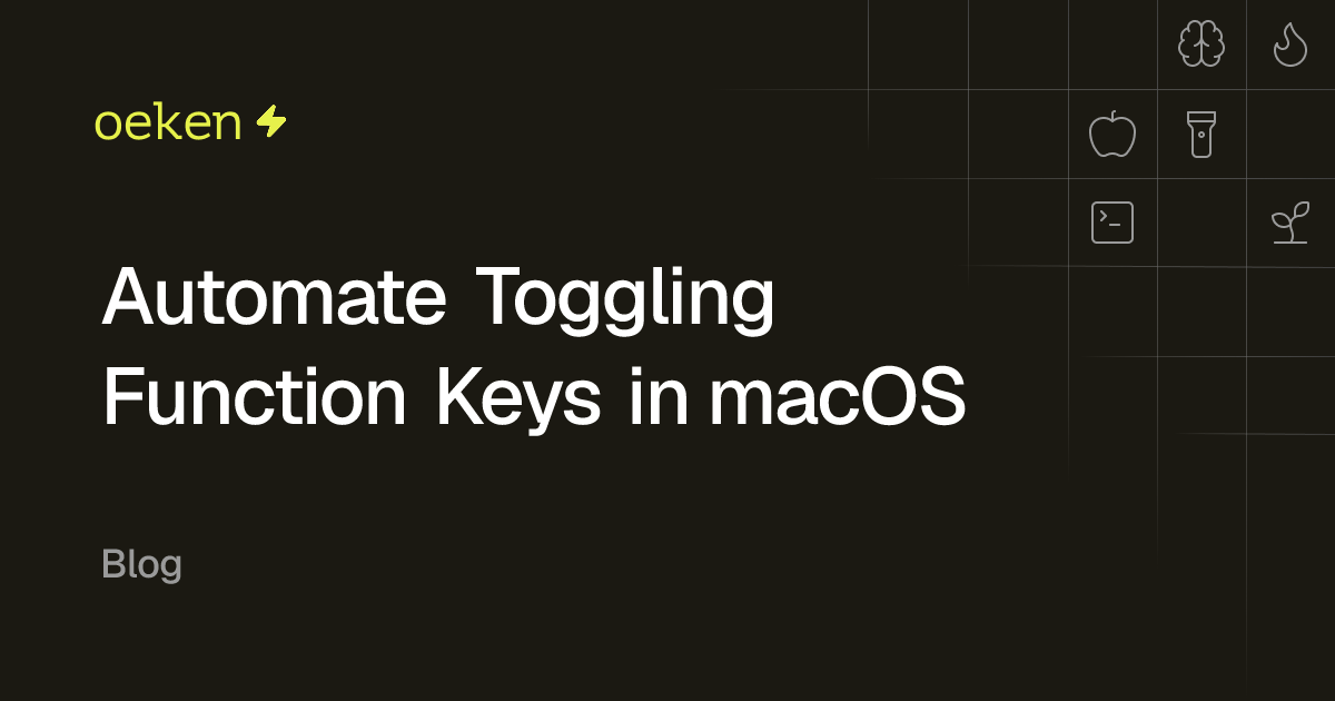 Automate Toggling Function Keys in macOS