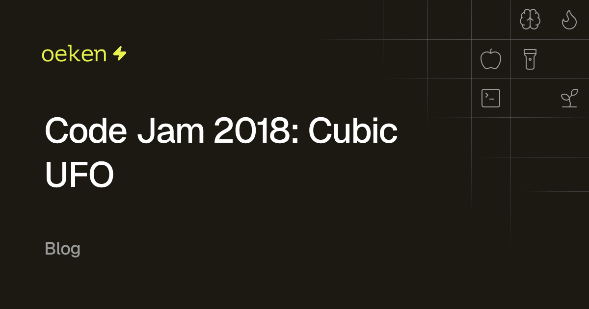 Code Jam 2018: Cubic UFO